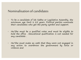 ELECTION SYSTEM OF INDIA | PPTX