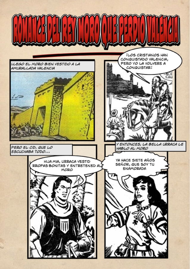 Romance del rey moro que perdió Valencia (Cómic) | PDF | Romance | Genres