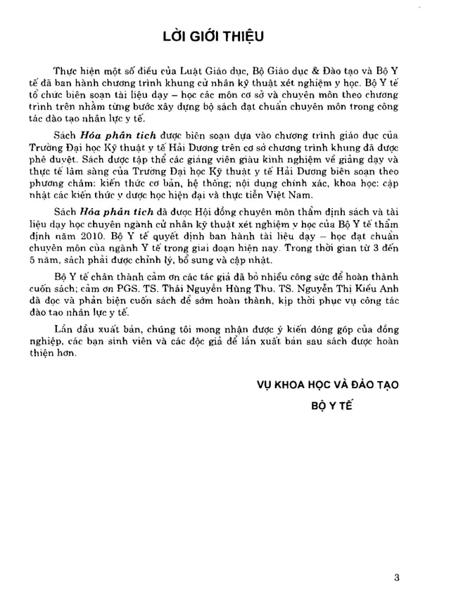 Xemtailieu hoa-phan-tich-sach-dao-tao-cu-nhan-ky-thuat-xet-nghiem-y-hoc | PDF