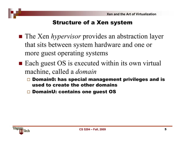 Xen & virtualization | PPT
