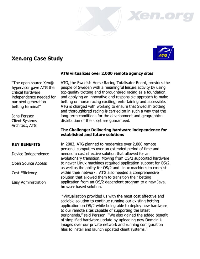 Xen ATG case study | PDF