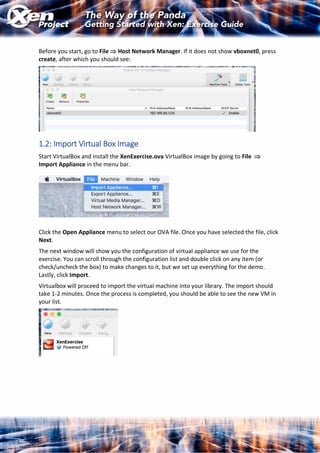 OSSNA18: Xen Beginners Training (exercise script) | PDF