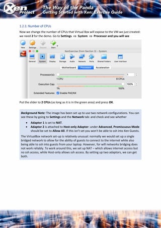 OSSNA18: Xen Beginners Training (exercise script) | PDF
