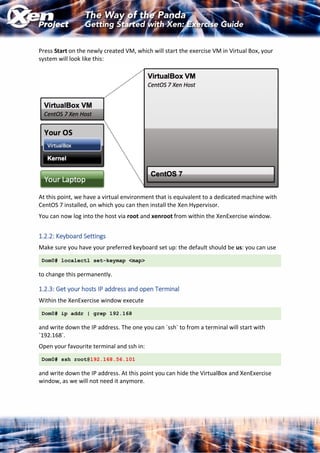 OSSNA18: Xen Beginners Training (exercise script) | PDF