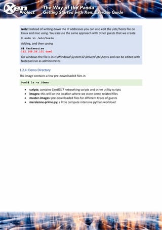 OSSNA18: Xen Beginners Training (exercise script) | PDF