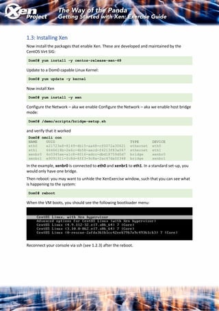 OSSNA18: Xen Beginners Training (exercise script) | PDF
