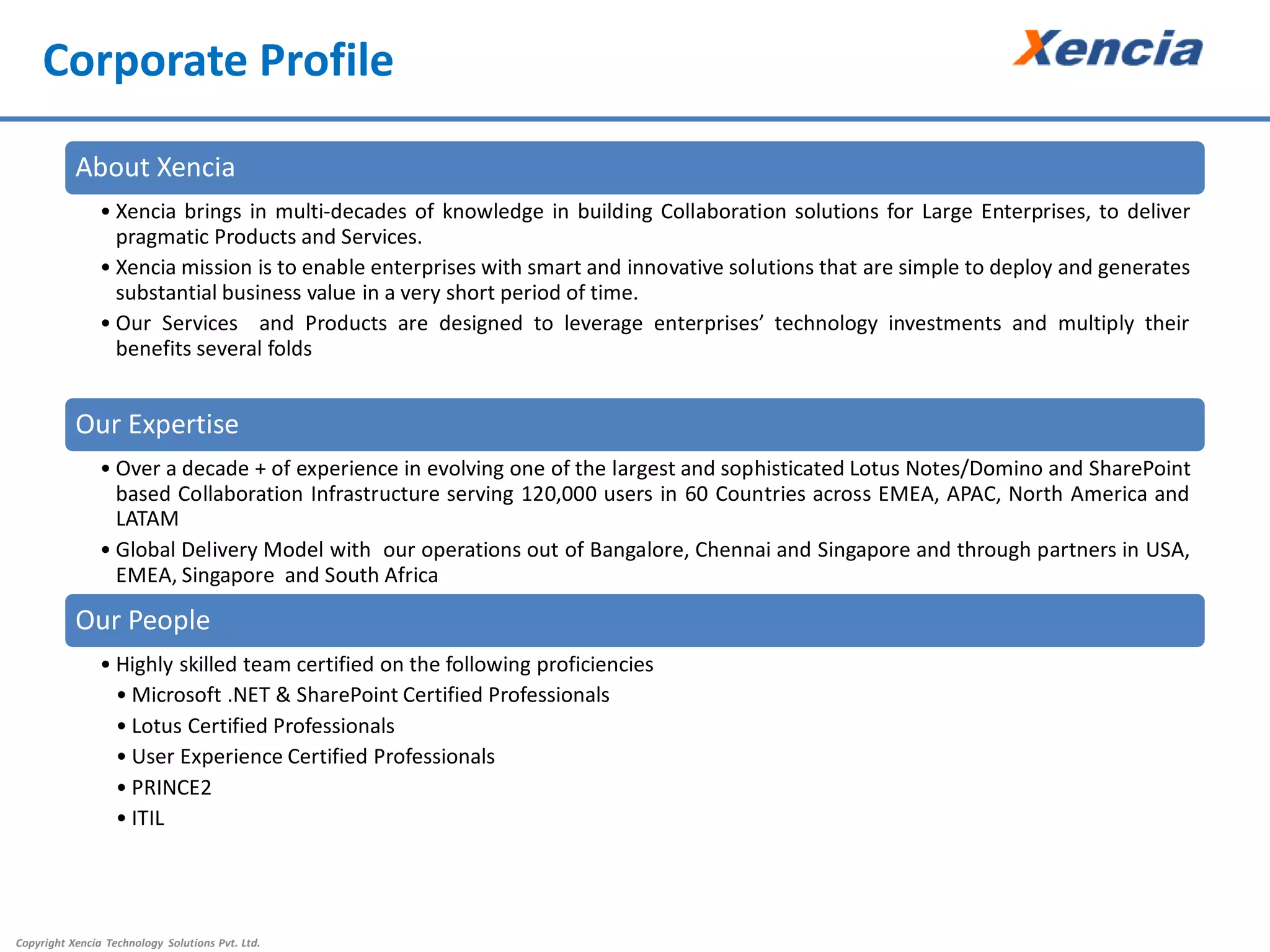 Xencia Solution Showcase | PDF