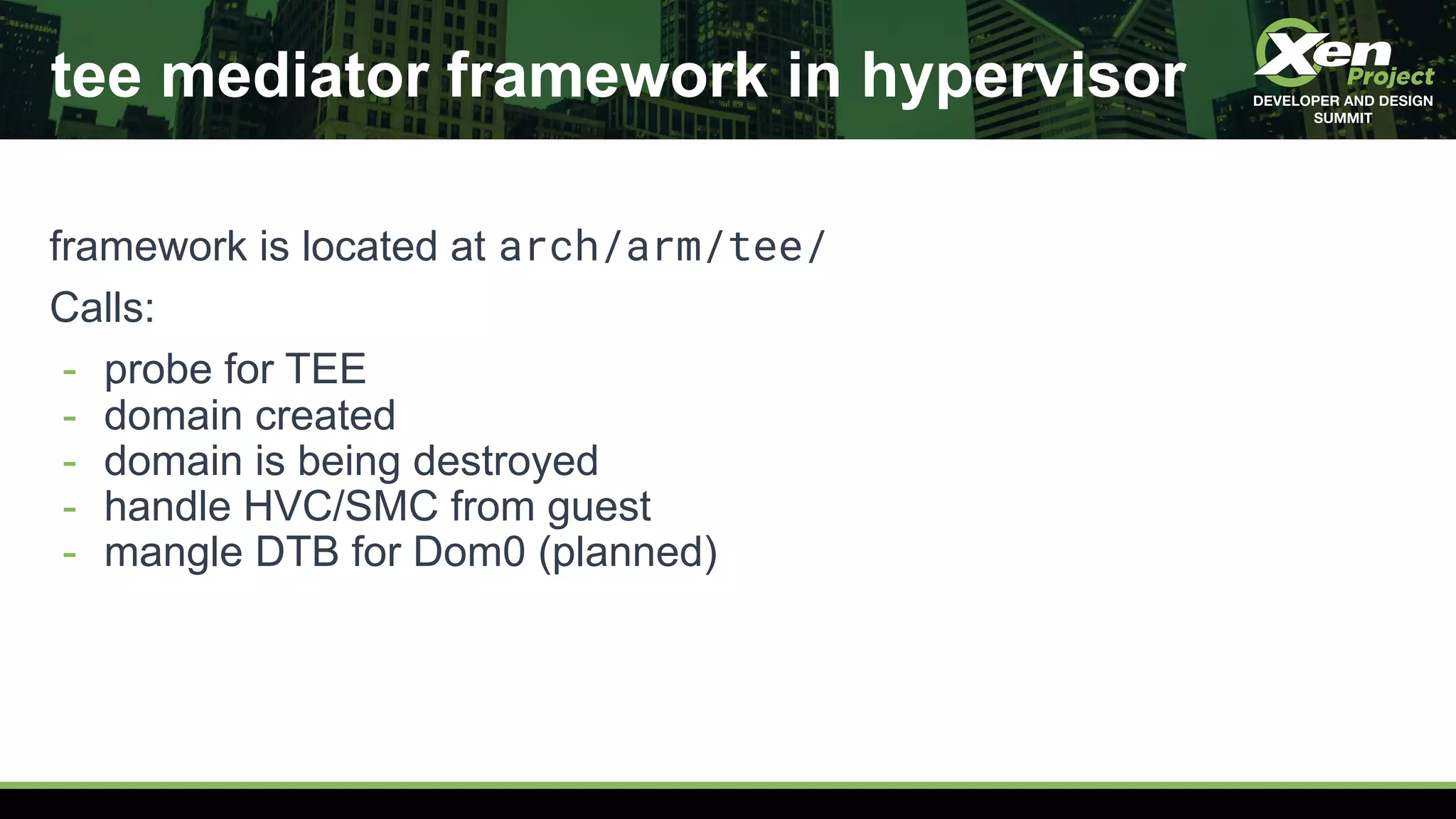 XPDDS19: [ARM] OP-TEE Mediator in Xen - Volodymyr Babchuk, EPAM Systems | PDF