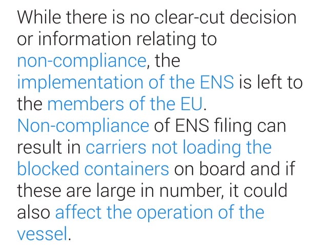 What Is ENS and Why Is There an ENS Charge? | PDF | Cruises | Travel Type