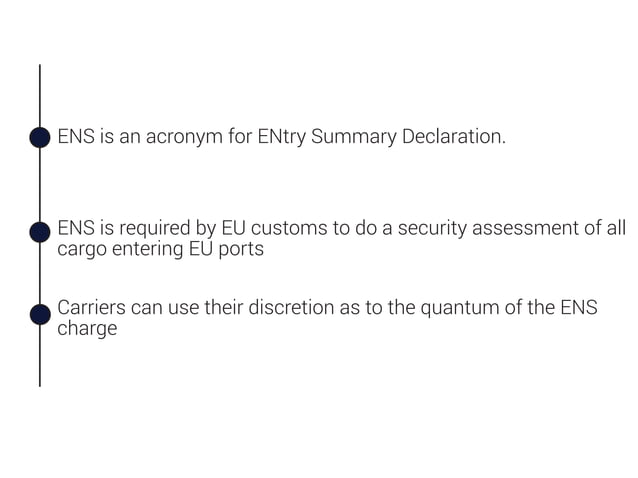 What Is ENS and Why Is There an ENS Charge? | PDF | Cruises | Travel Type