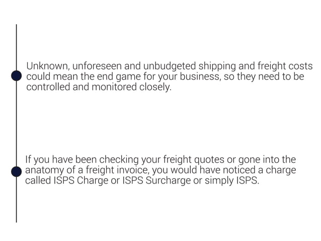 What are ISPS Charges | PPT