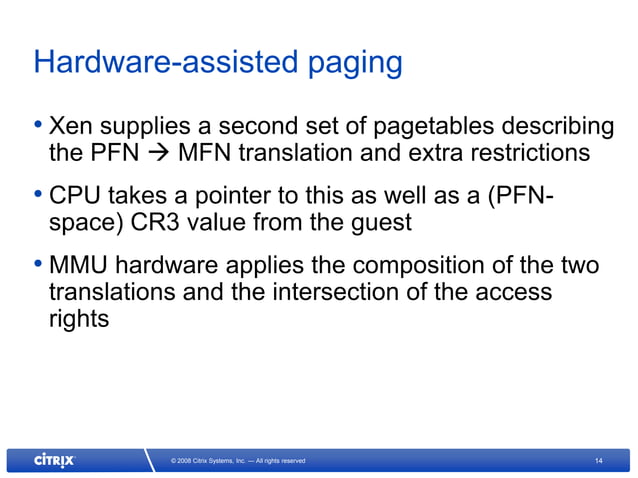 Xen Memory Management | PDF