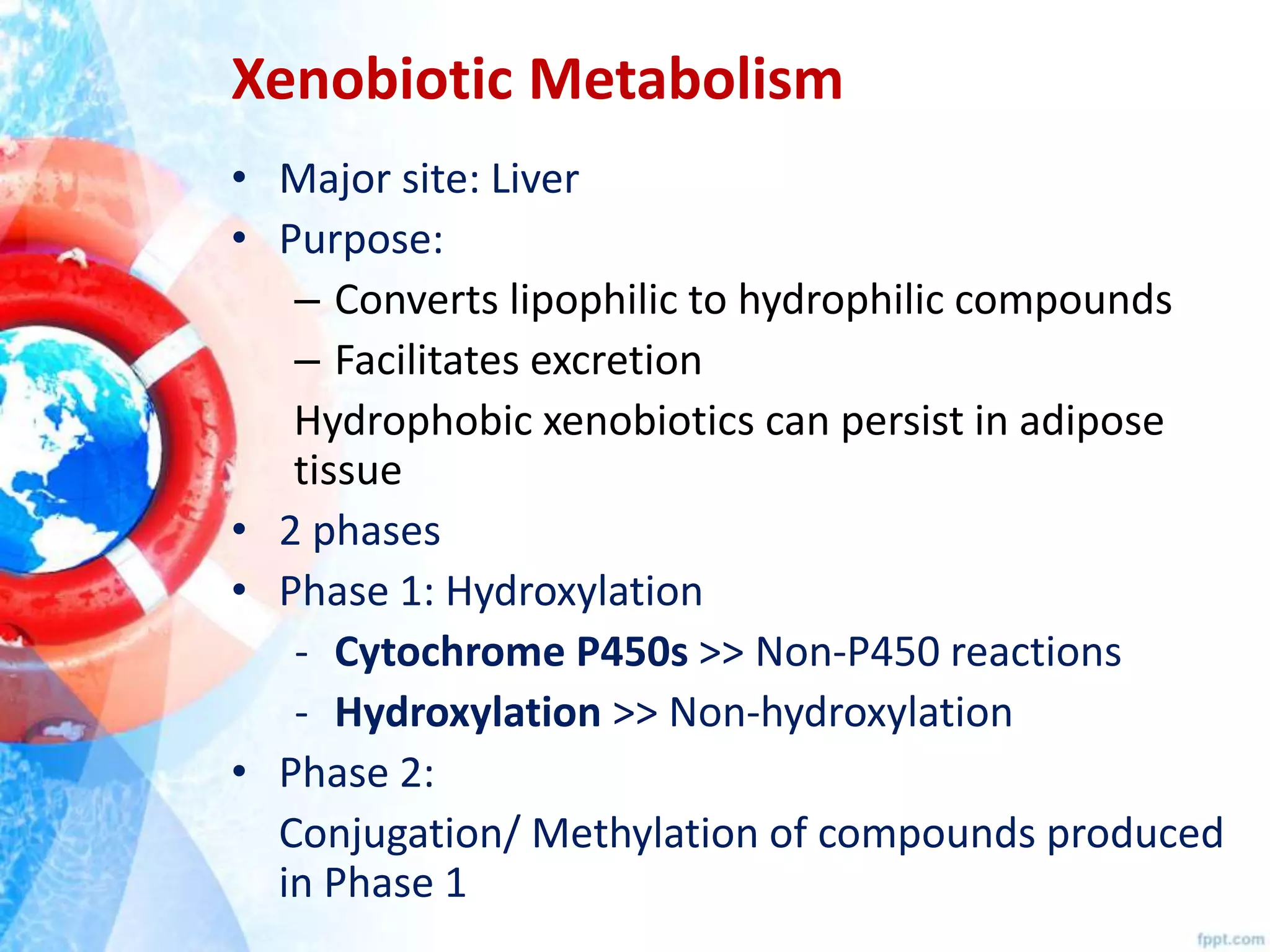 Metabolism of Xenobiotics | PPTX