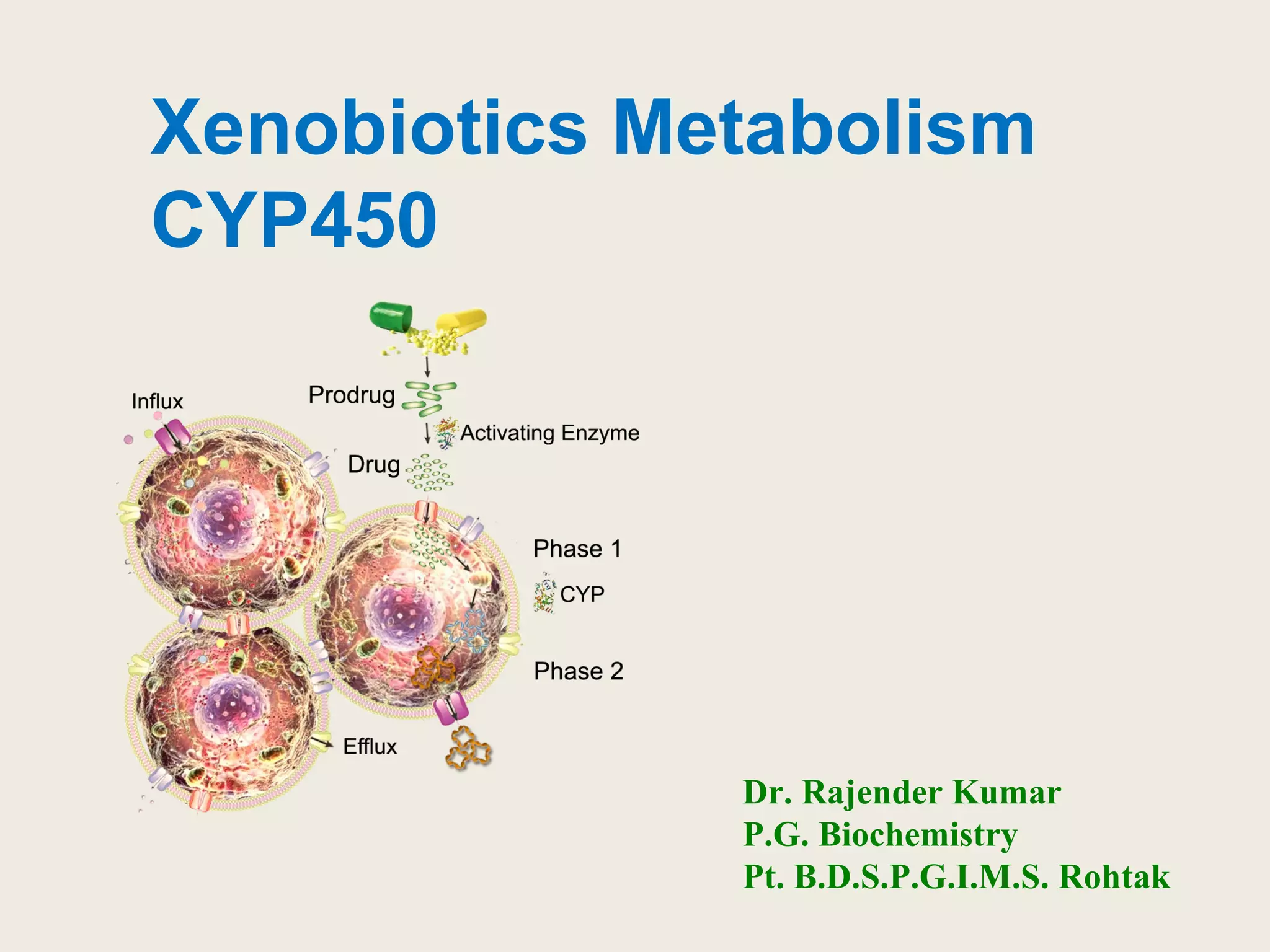 Xenobiotics and cyt p450 by dr rajender | PPT