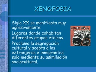 XENOFOBIA Y RACISMO | PPT