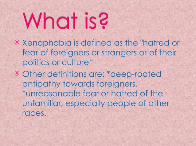 Xenophobia | PPT