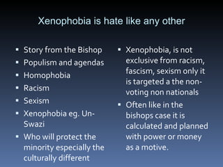 Xenophobia Talk | PPT