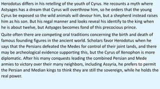 Xenophon’s Cyropaedia, Biography of Cyrus the Great, King of Persia | PDF