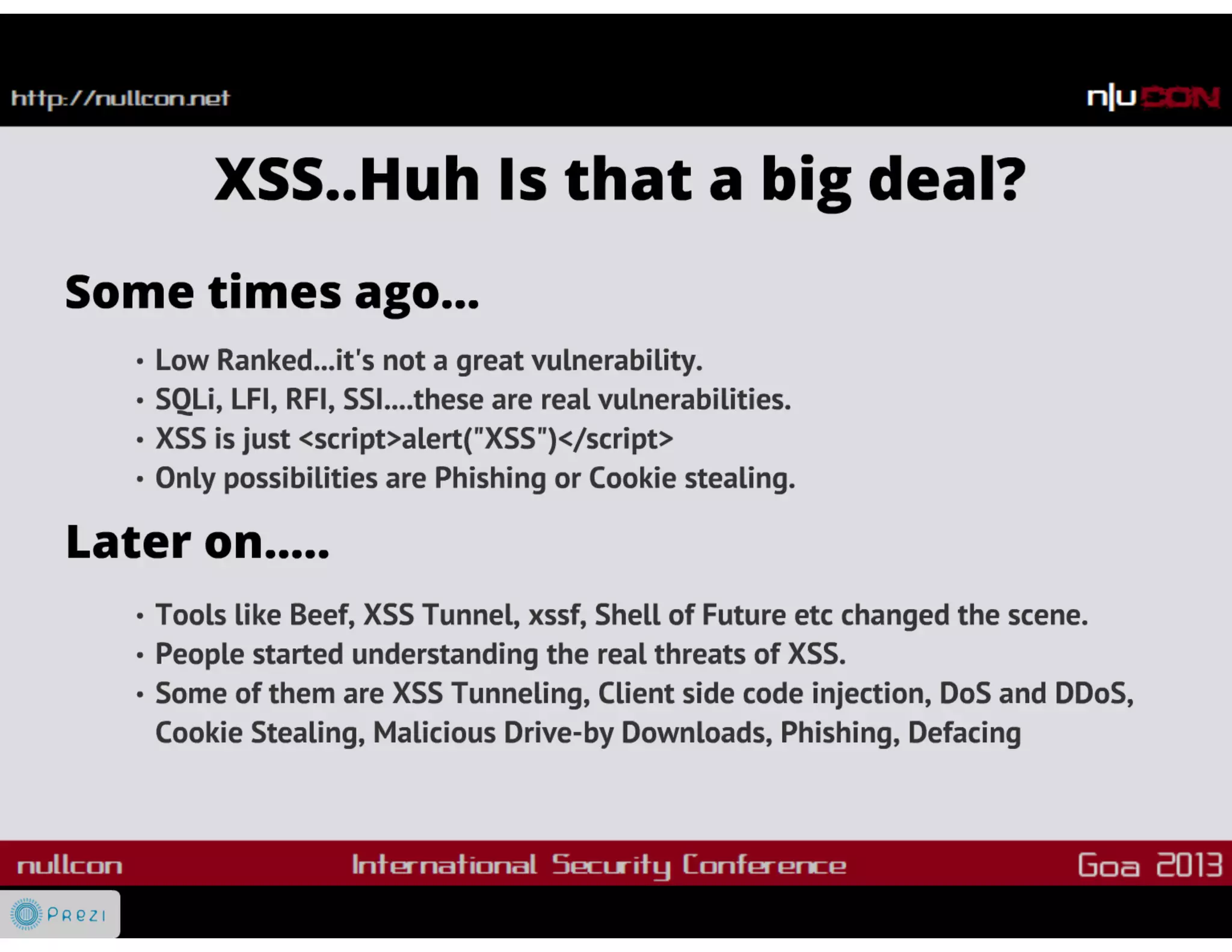 Owasp Xenotix Xss Exploit Framework V3 Nullcon Goa 2013 Ppt