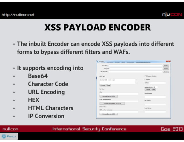 Owasp Xenotix Xss Exploit Framework V3 Nullcon Goa 2013