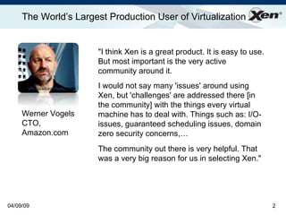 Xen.org Overview 2009 | PDF