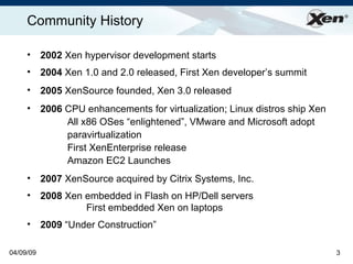 Xen.org Overview 2009 | PDF