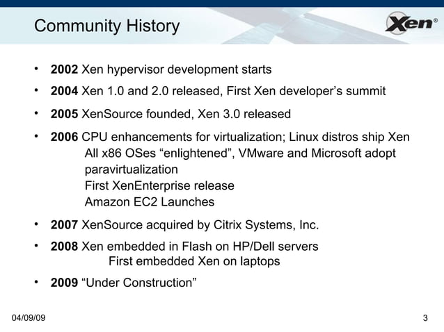 Xen.org Overview 2009 | PPT