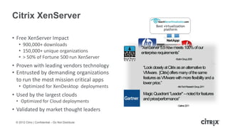 Xen server 6.1 customer presentation | PPT