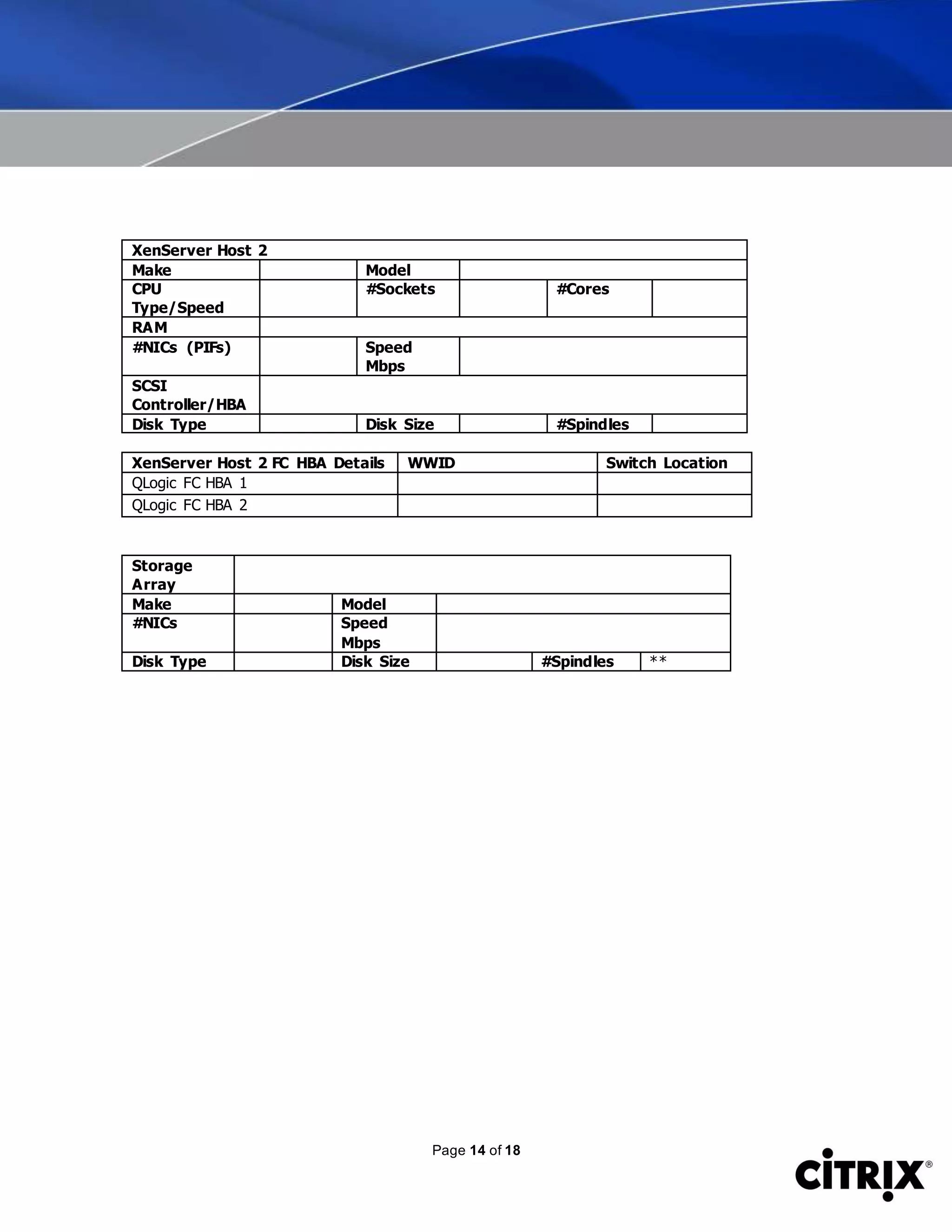 Xen server poc template | DOCX