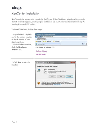 Xen server quick installation guide | PDF