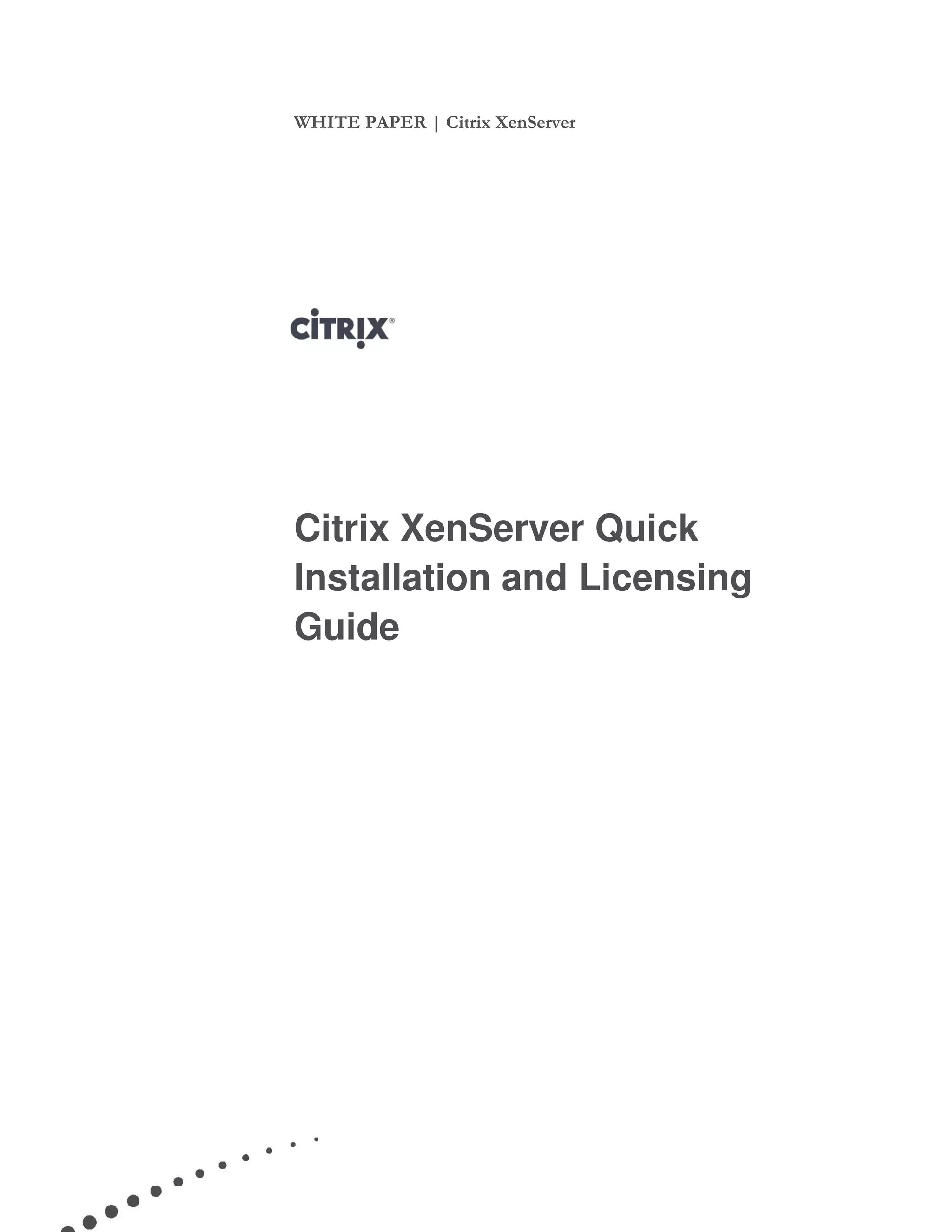 Xen server quick_installation_guide | PDF