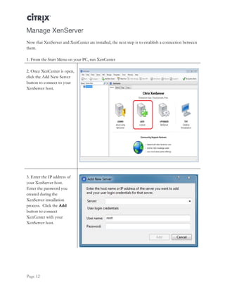 Xen server quick_installation_guide | PDF