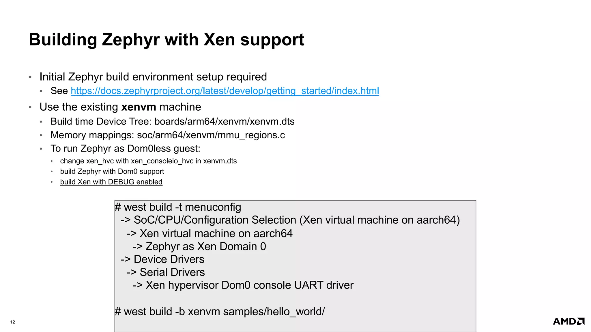 Static Partitioning with Xen, LinuxRT, and Zephyr: A Concrete End-to-end Example - ELC NA 2022 | PDF