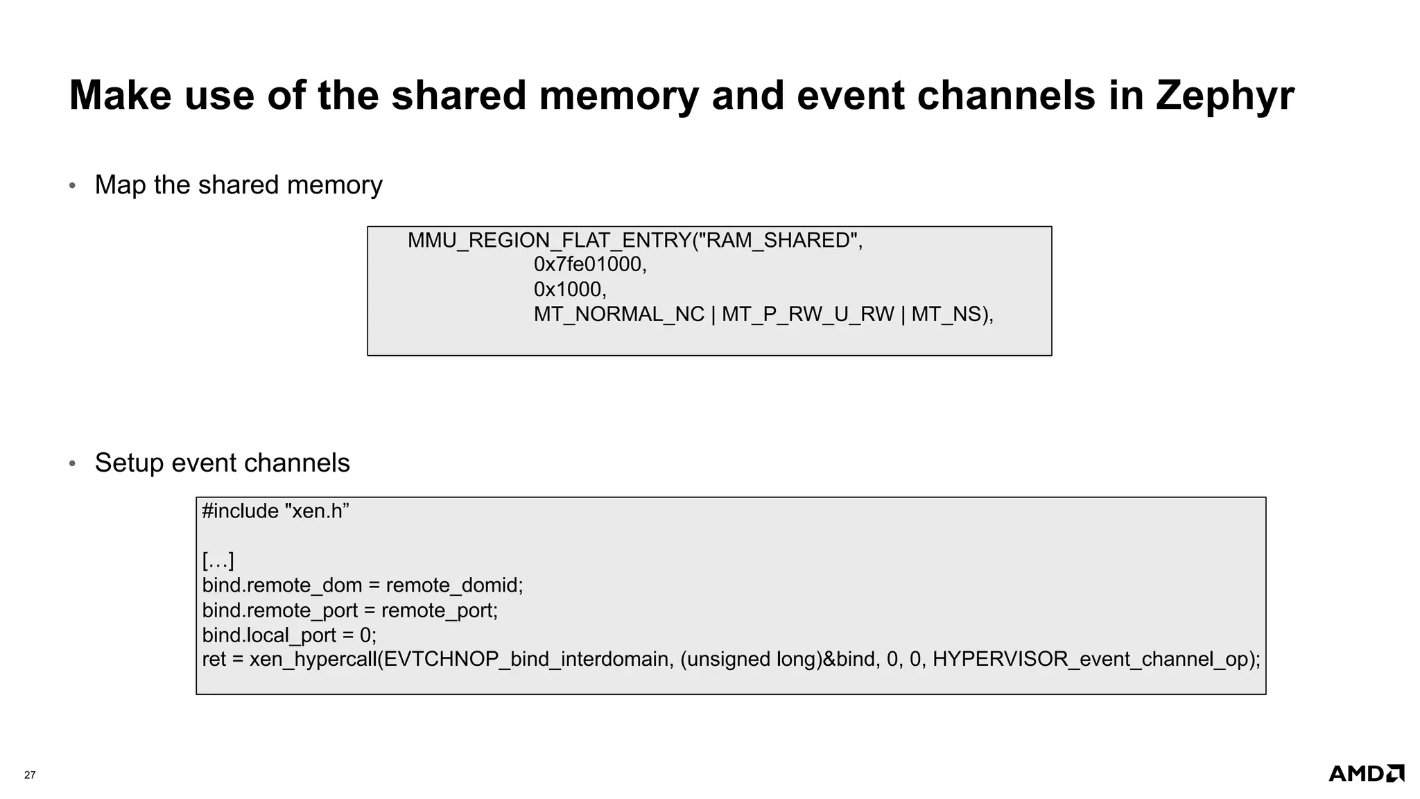 Static Partitioning with Xen, LinuxRT, and Zephyr: A Concrete End-to-end Example - ELC NA 2022 | PDF