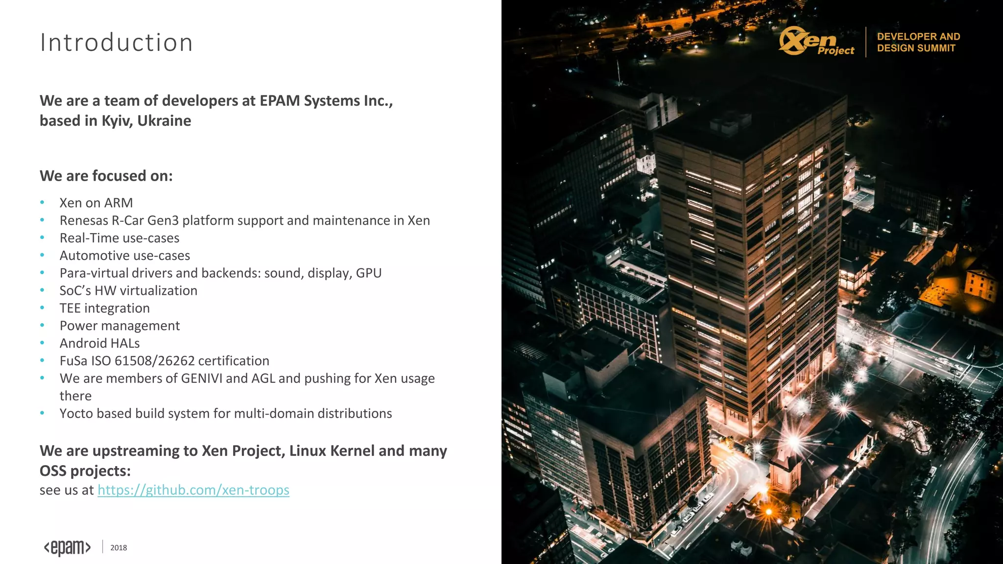 XPDDS18: CPUFreq in Xen on ARM - Oleksandr Tyshchenko, EPAM Systems | PDF