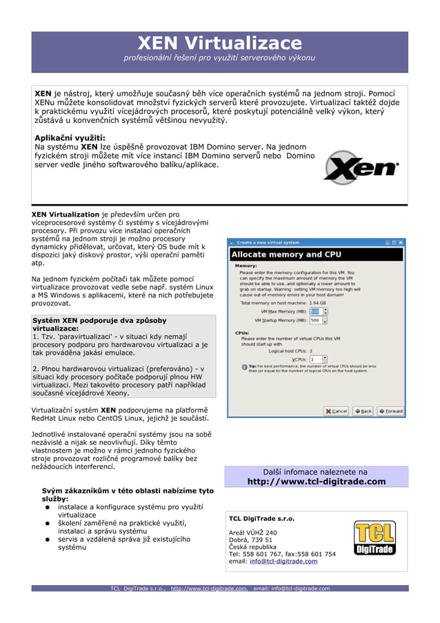 Xen virtualizace | PDF