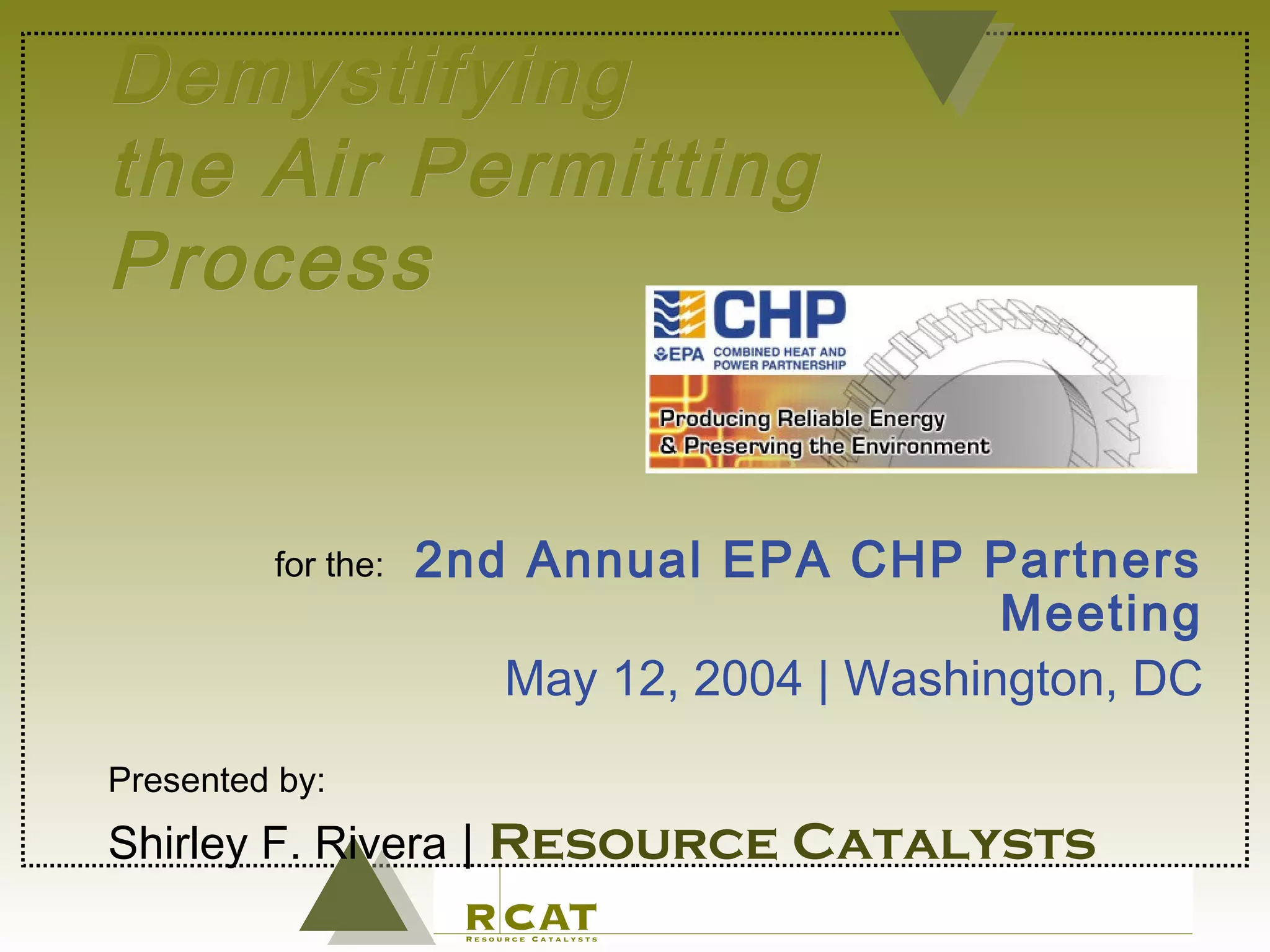 2004 May - Demystifying the Air Permitting Process | PPT ...