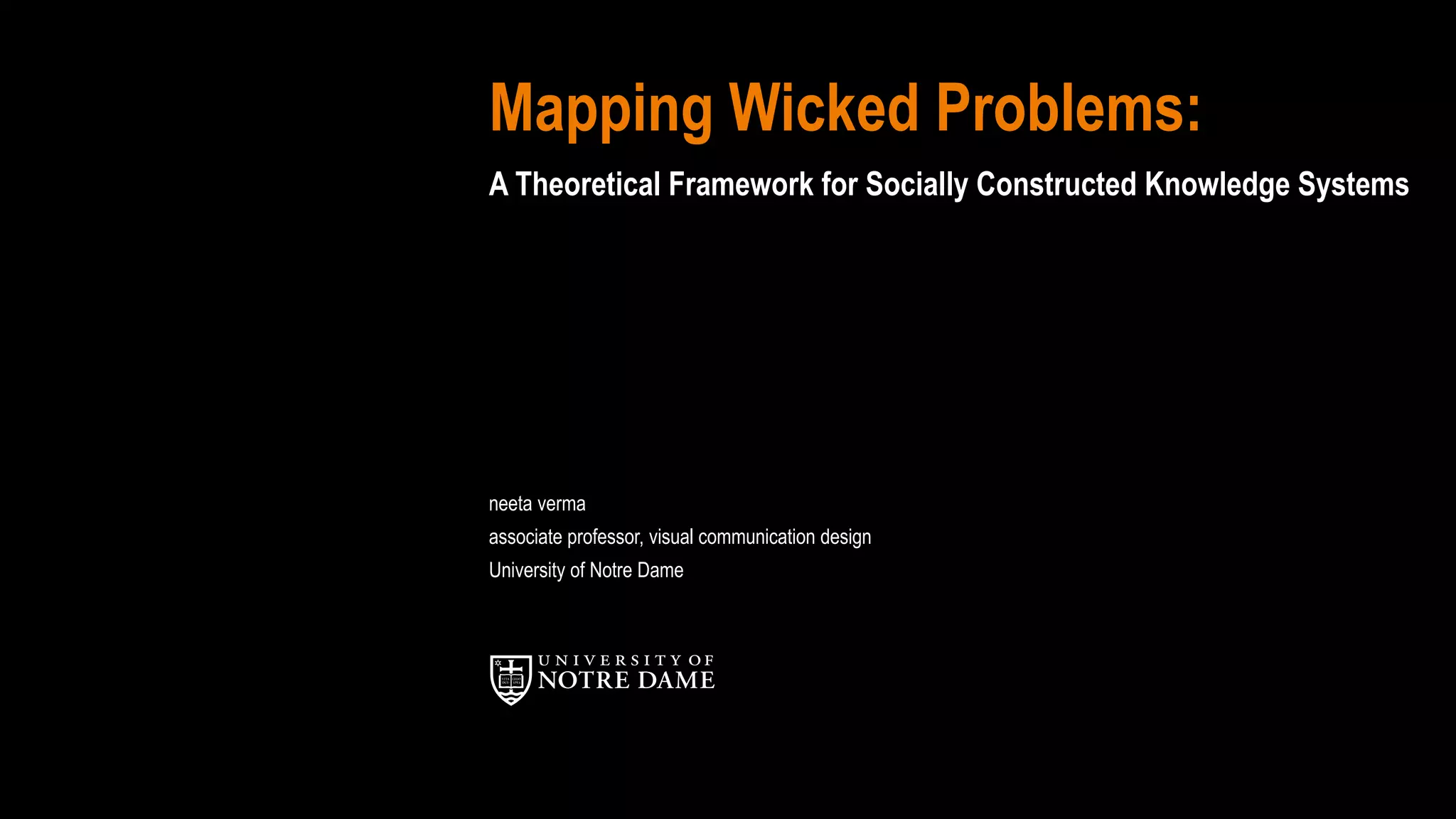 Mapping Wicked Problems: A theoretical framework for socially ...