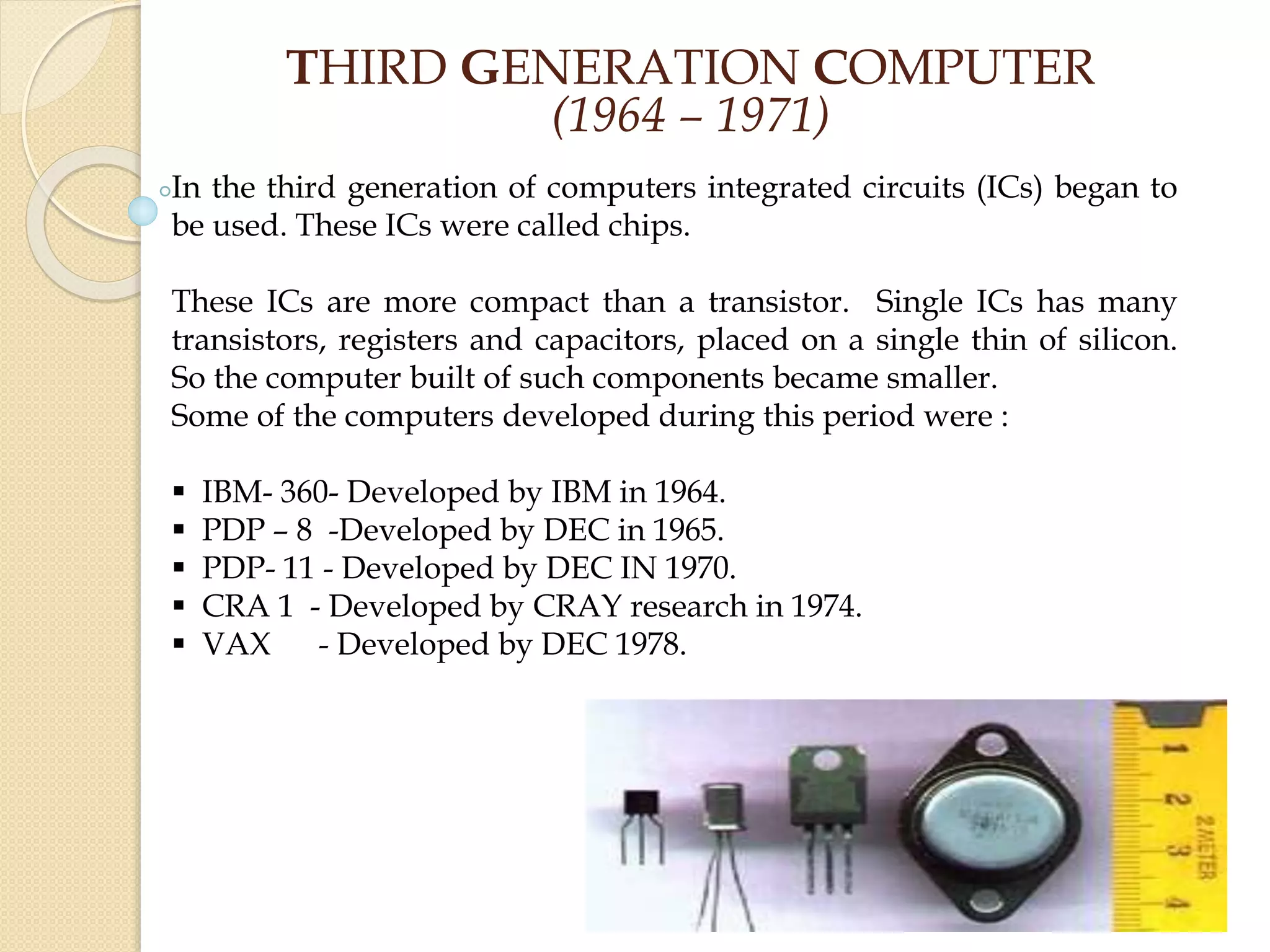 Presentation generation of coputer | PPT
