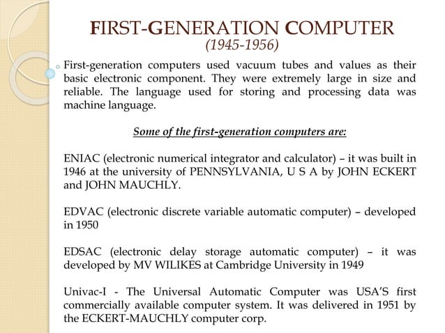 Presentation generation of coputer | PPTX
