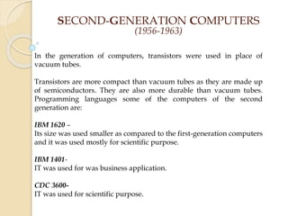 Presentation generation of coputer | PPTX