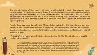 206 - Neo-colonialism in Petals of Blood | PDF