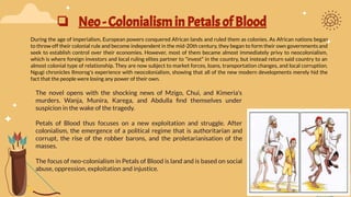 206 - Neo-colonialism in Petals of Blood | PDF