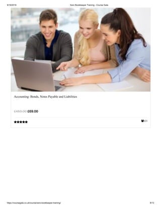 Xero Bookkeeper Training - Course Gate | PDF