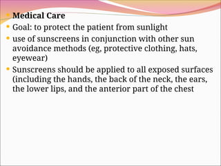 Xeroderma pigmentosum presenting features and treatment | PPT