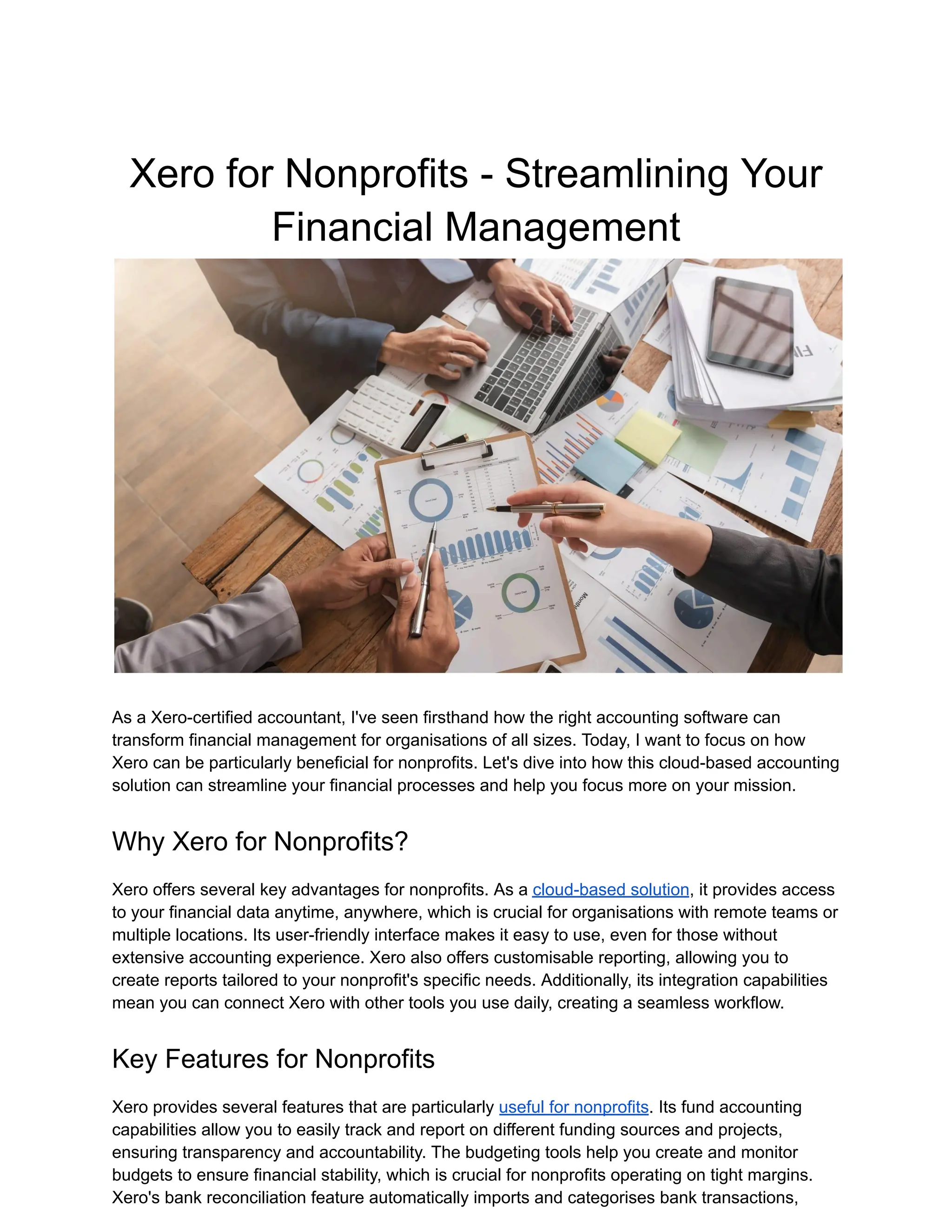 Xero for Nonprofits - Streamlining Your Financial Management | PDF ...