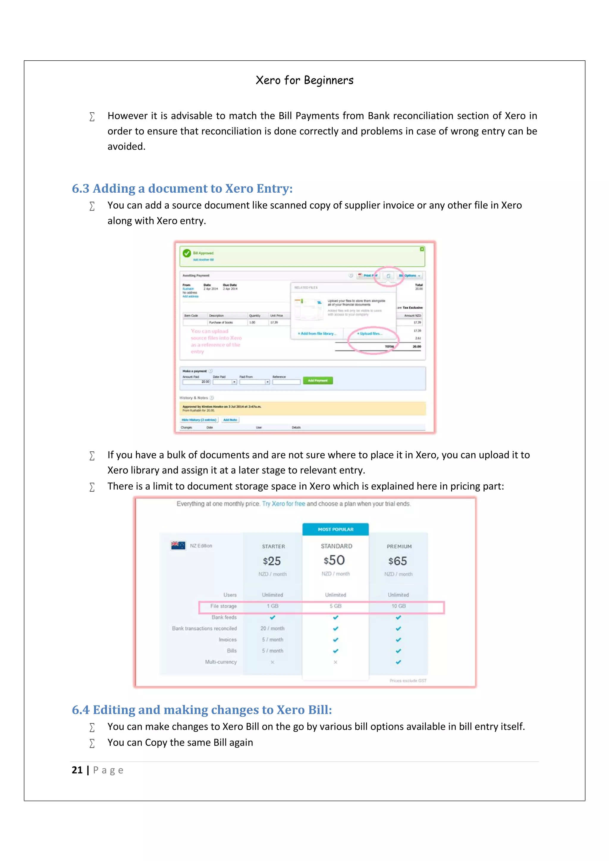 XERO Manual | PDF