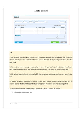 XERO Manual | PDF