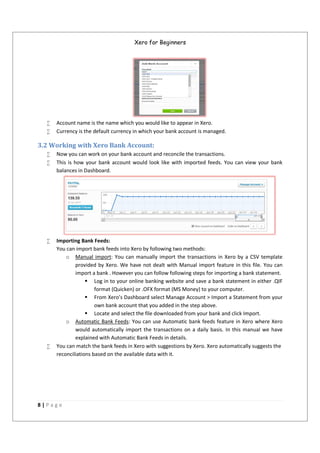 XERO Manual | PDF