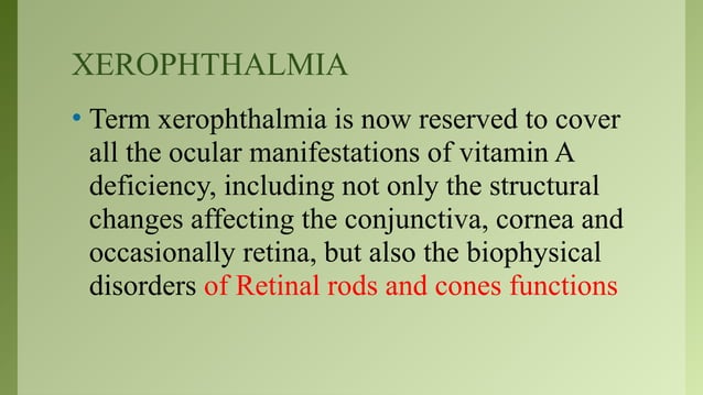 xerophthalmia.pptx, etiology, WHO classification, treatment . | PPTX
